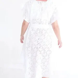 Jag Jeans | Dresses | Jag Eden Dress White The Edge Loose Wide Belted ...